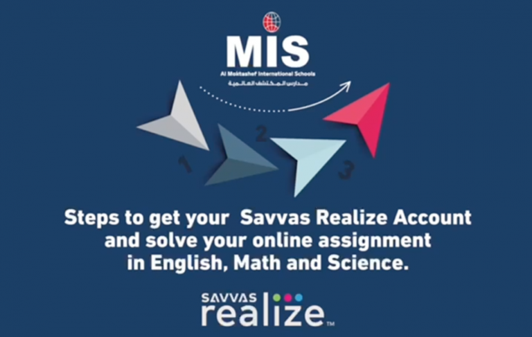 Savvas Realize account – MIS