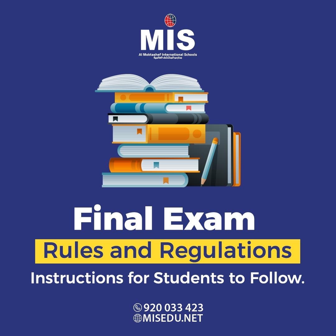 📝📚Final Exam Rules and Regulations: Instructions for Students to Follow ...